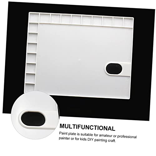 STOBOK 3pcs 17 Palette Watercolor Paint Tool Trays Plastic Paint Tray ...
