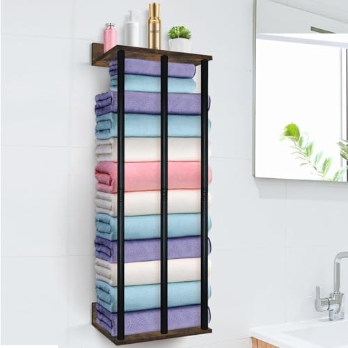 Amazon.com: Sancagy Towel Racks for Bathroom : Wall Mounted, Rolled ...