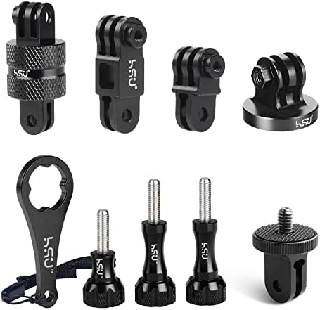 HSU Aluminum Camera Mount Kit for GoPro, Extension Arms for Hero 13/12 ...