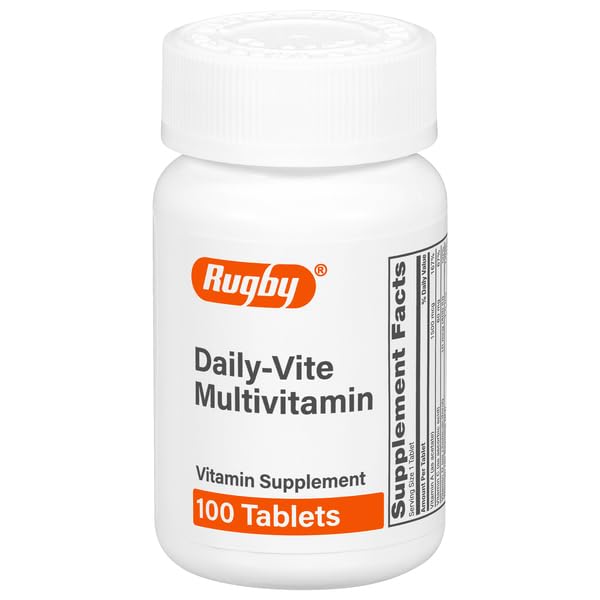 Amazon.com: Rugby Daily-Vite Multivitamin - Daily Vitamin Supplement ...