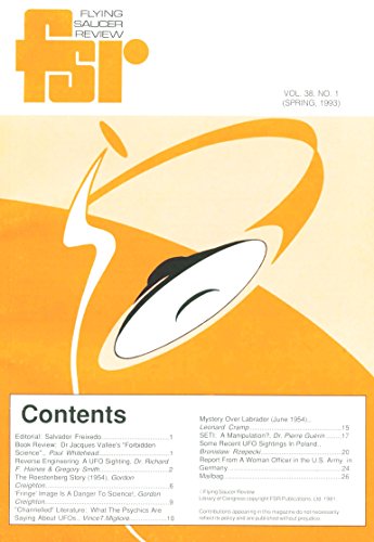 Flying Saucer Review - Vol 38, N. 1: Spring 1993 (FSR) eBook ...