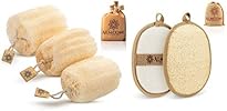 Amazon.com: Almooni Egyptian Loofah Exfoliating Body Scrubber, Natural ...