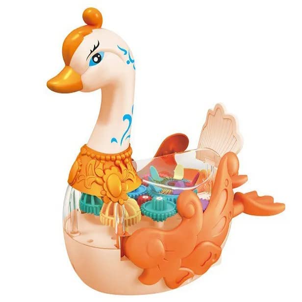 Buy 3D Swan Toy - Gear Simulation Mechanical 360 Degree Rotation, Sound ...