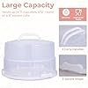 Amazon.com: 12in Extra Large Cake Carrier with Lid and Handle, Holds up ...