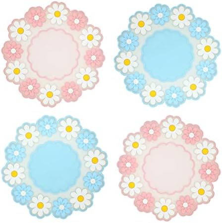 Amazon.com: Coasters for Drinks, Cute Coaster for Coffee Table Set of 4 ...