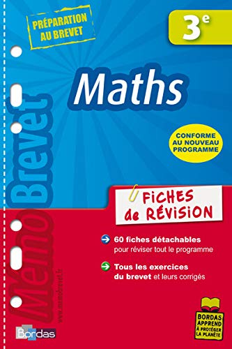 Amazon.com: MEMOBREVET FICH REVI MATHS 3E: 9782047310625: Jean-Luc ...