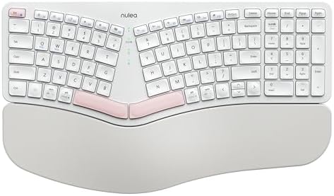 Amazon.com: MEETION New Ergonomic Keyboard, Split Bluetooth Wireless ...