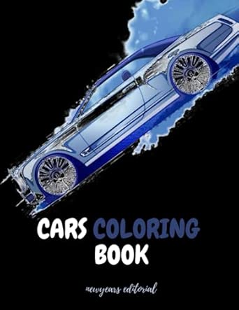 Coloring Book: Drive into a World of Colorful Wheels: Fun In The Race ...