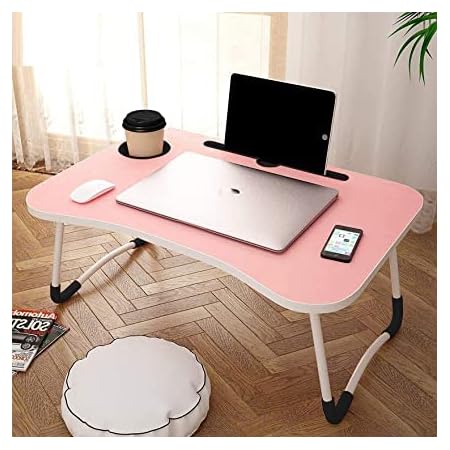 HEMBERSTAR Study Table/Bed Table/Foldable and Portable Wooden/Writing ...