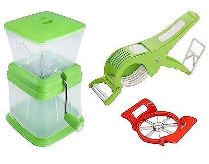 Combo of Plastic Vegetable & Fruit Chopper, Chilli & Vegetable Cutter ...