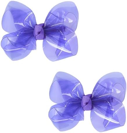 Amazon.com : Adorable Waterproof Bow Hair Clips (Pack of 2): Colorful ...