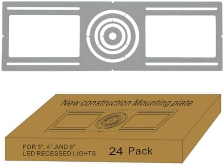 FORT 24 Pack New Construction Rough-in Plate Pre Mounting Bracket for 3 ...