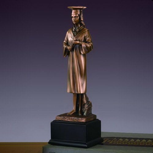 Amazon.com: Female Graduate Statue with Bronze Finish : Home & Kitchen