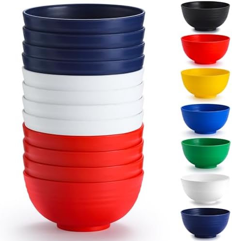 Berglander Bols en plastique Set 12 pièces 750ml, Couleur IT Ramen ...