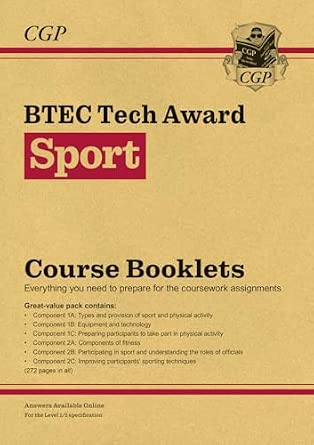 BTEC Tech Award in Sport: Course Booklets Pack (with Online Edition ...