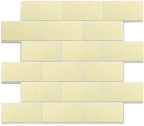 20-sheet Thick Hard Surface Peel and Stick Backsplash Subway Tiles ...