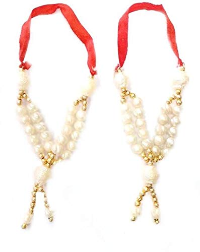 Buy MNAONLINE1931 Elegent White Moti Mala for All Goddess/Classic Mala ...