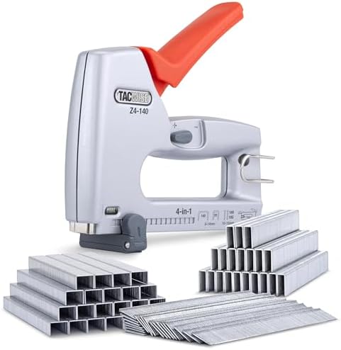 Tacwise 1764 Z4-140 Heavy Duty 4-in-1 Metal Staple/Nail Gun with 4000 ...