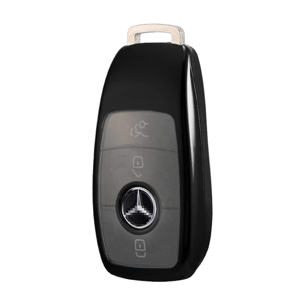 Buy LABEN Car Key Fob Cover For Mercedes Benz 2017-2021 E-Class 2018 ...