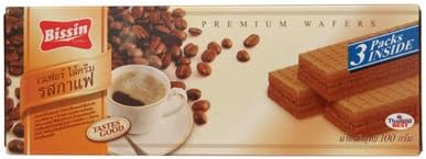 Amazon.com: Bissin Coffee Wafer Snack 100g. : Grocery & Gourmet Food
