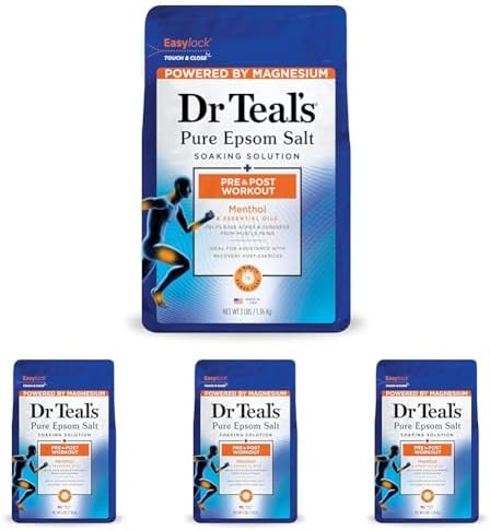Amazon.com : Dr Teal's Epsom Salt Magnesium Soak, Pre & Post Workout ...