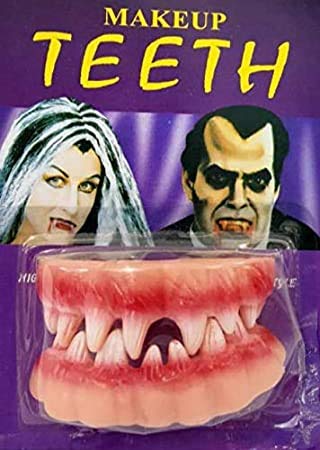Buy scary fake teeth for halloween & horror theme party- Multi color ...