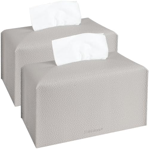 Amazon.com: Leather Tissue Box Cover - Rectangular Holder for Long ...