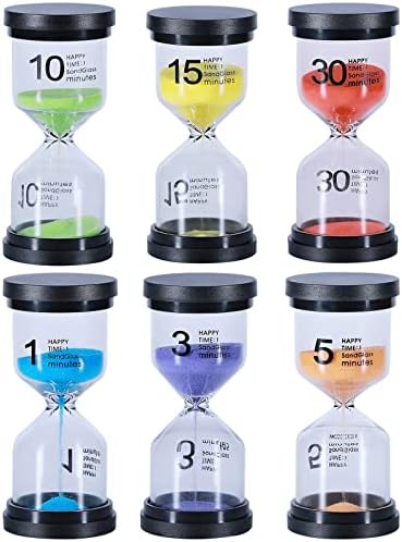 Amazon.com: TIHOOD 24PCS Sand Timer Assortment Plastic Sand Clock Timer ...