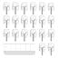 Amazon.com: MOVELYST 32 Small Hooks+40 Removable Strips, White Wire ...