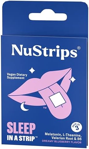 Amazon.com: NuStrips™ Fast-Dissolving Sleep Strips with 5mg Melatonin ...