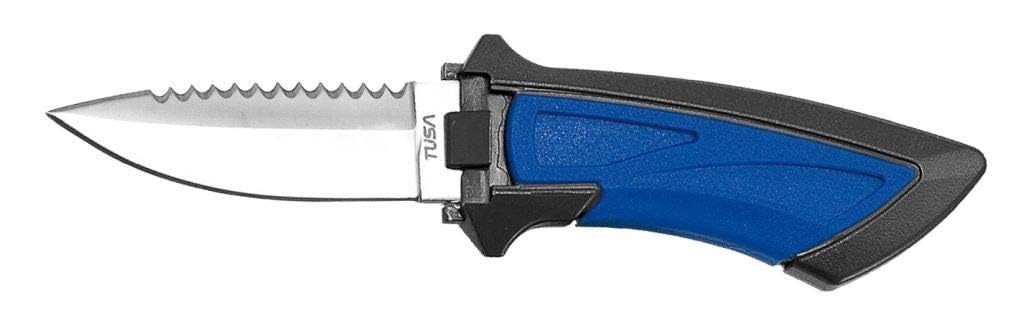 Amazon.com : TUSA FK-10 Mini Dive Knife, Point Tip, Cobalt Blue ...