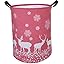 NTAOHAMPER Large Round Canvas Linen Laundry Hamper,Waterproof Storage ...