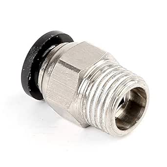 Woljay PC14-04 Push to Connect Tube Pneumatic Male Straight Fitting ...