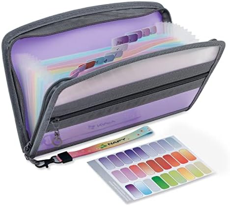 NAFY Small Accordian File Organizer, A5 Check Size 13 Pockets Coupon ...
