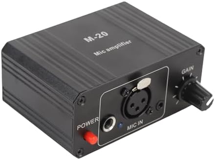 Omquot Dynamic and Condenser Microphone Preamp with High Gain for Clear ...