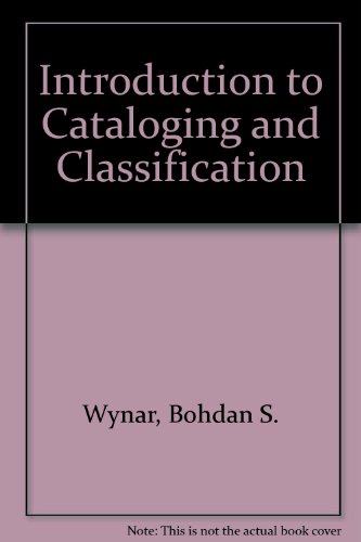 『Introduction to Cataloging and Classification』｜感想・レビュー - 読書メーター