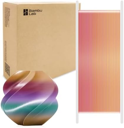 Amazon.com: Bamboo Lab PLA Silk Multi-Color 3D Printer Filament 1.75mm ...