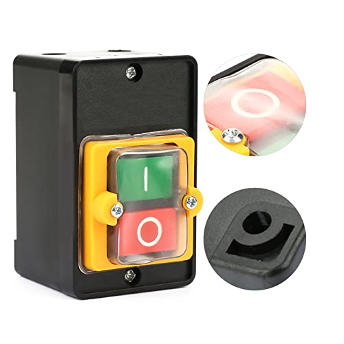 Drill Press Push Button Switch, AC220V/380V 10A Latching Push Button ...