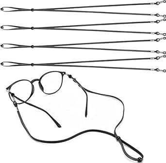 Amazon.com: Glasses Strap - Premium ECO Leather Eye Glass String Strap ...