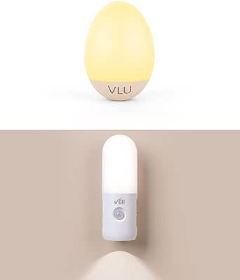 VLU 2 Pack Night Light for Kids, LED Night Light Motion Sersor ...
