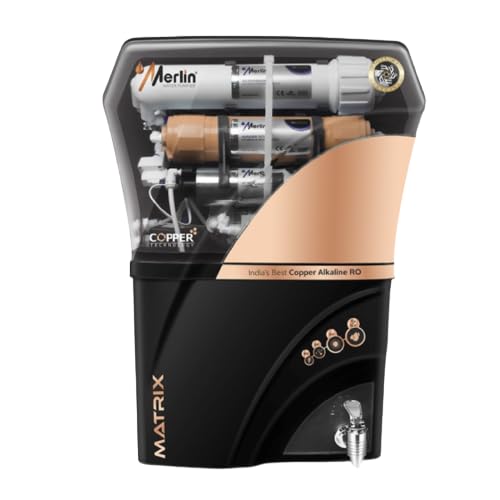 RO Water Purifier with Storage Tank, Reverse Osmosis Filtration, Black ...