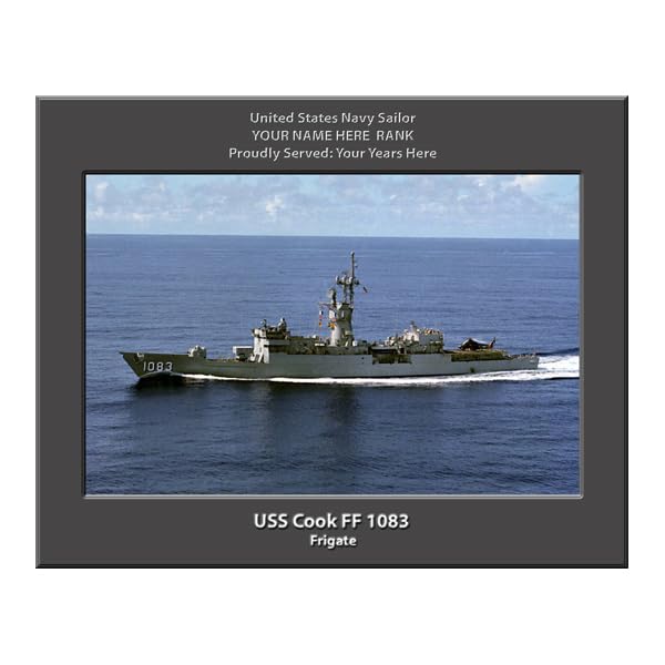 Amazon.com: USS Cook FF-1083 Personalized United States Navy Ship ...