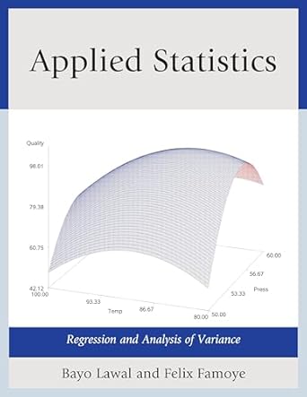 Buy Applied Statistics: Regression and Analysis of Variance Book Online at Low Prices in India ...
