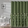Amazon.com: Seasonwood Sage Green Shower Curtain for Bathroom Cute ...