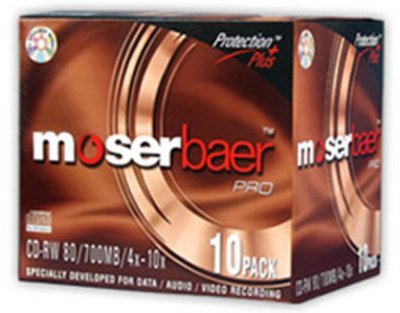 Moser BAER Pro CD-RW 10 Pack Normal Jewel Case : Amazon.in: Computers ...