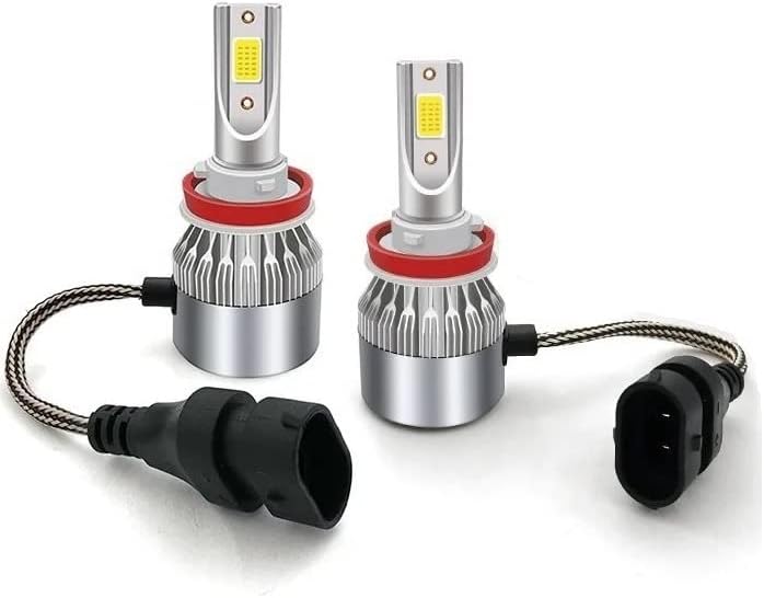 DZG H8 H9 H11 LED Headlight Bulbs 6500K Super Bright LED Bulb High Low ...