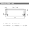MHS Quadro Telescopic Drawer Channel Slide Runner Bottom Under Mount ...