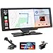 Amazon.com: 9.26" Apple Carplay Android Auto Screen for Car with Backup ...