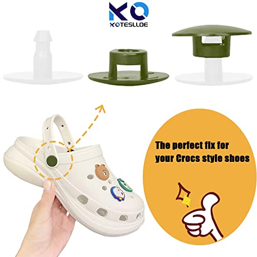 KOTESLLOE 8 PCS Croc Rivets Replacement, Croc Buttons for Shoes, Croc ...
