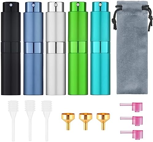 Amazon.com: Tekson 8ml Travel Perfume Atomizer Refillable, Mini Cologne ...